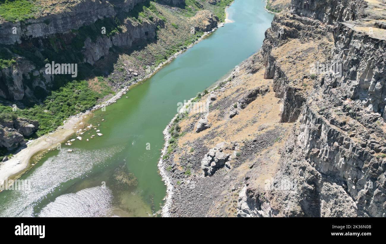 Drone view snake river canyon hi-res stock photography and images - Alamy