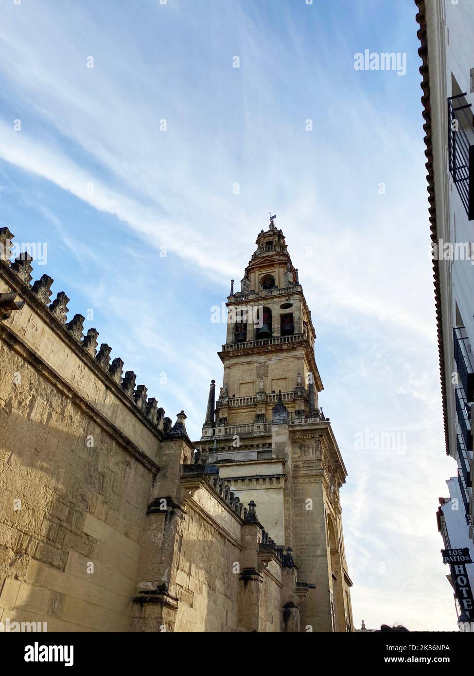 view of Mosque-Cathedral of Cordoba on a sunny day, Spanish ...