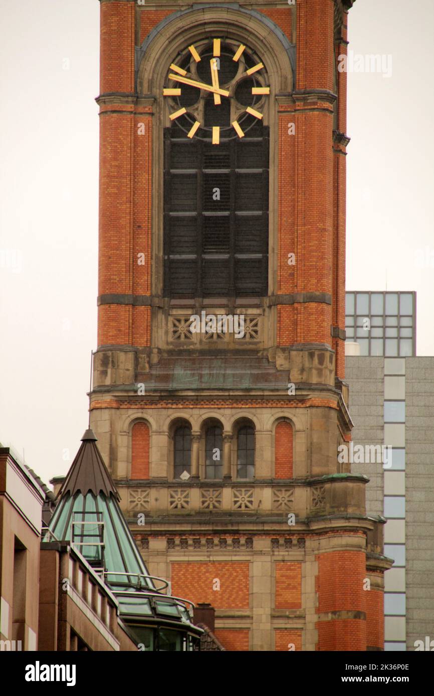 Bell tower with watch hi-res stock photography and images - Alamy