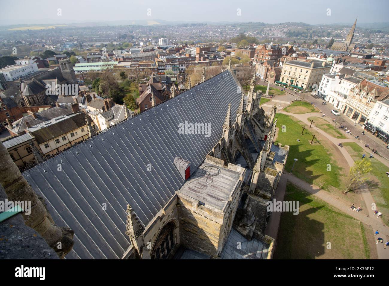EXETER, DEVON, UK - APRIL 16, 2022 Exeter Cathedral Stock Photo - Alamy