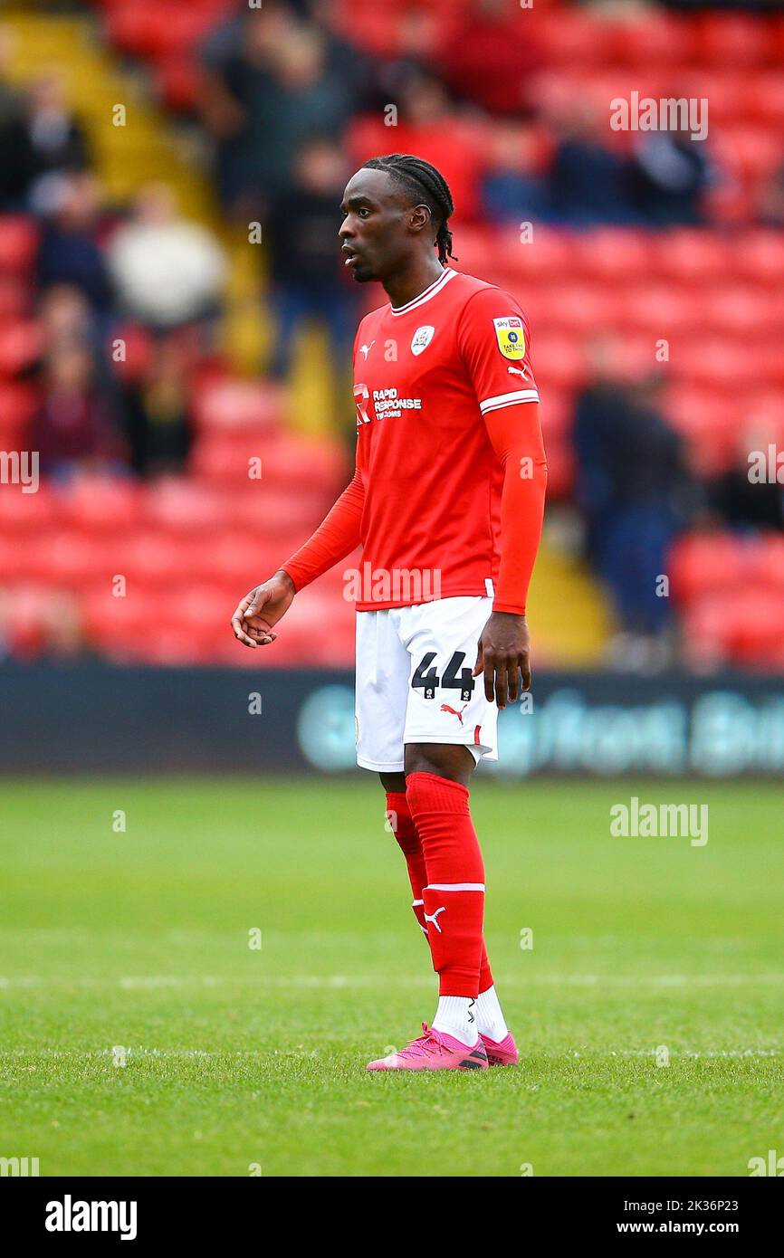 Oakwell Stadium, Barnsley, England - 24th September 2022 Devante Cole ...