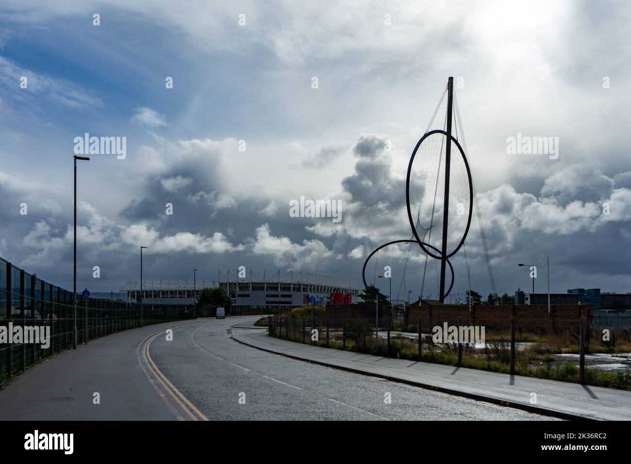 Temenos Sculpture, Riverside, Middlesbrough Stock Photo - Alamy