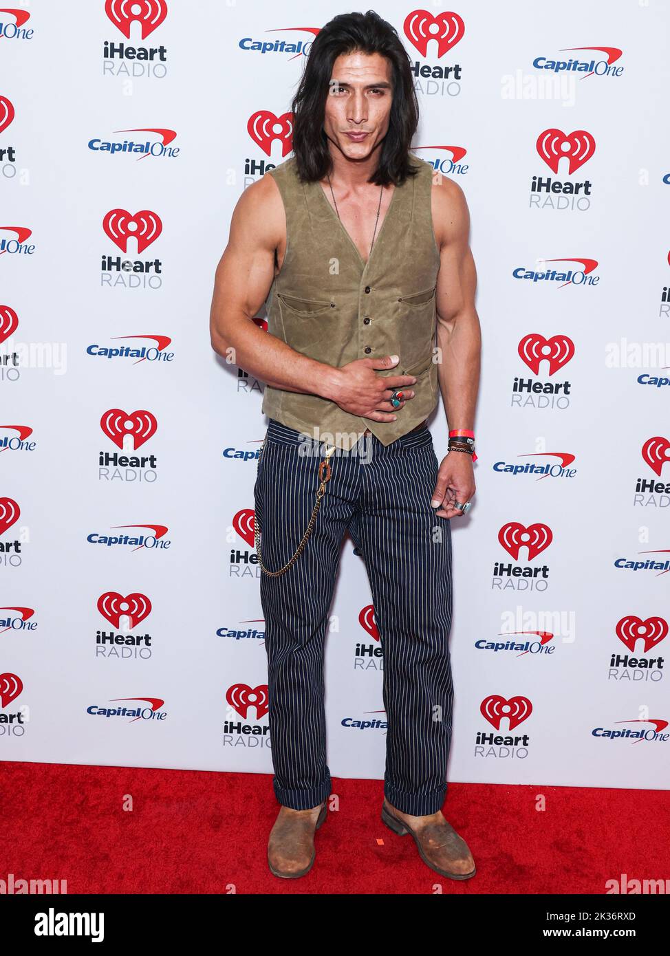 LAS VEGAS, NEVADA, USA - SEPTEMBER 24: Justin Johnson Cortez poses in the press room at the 2022 ...