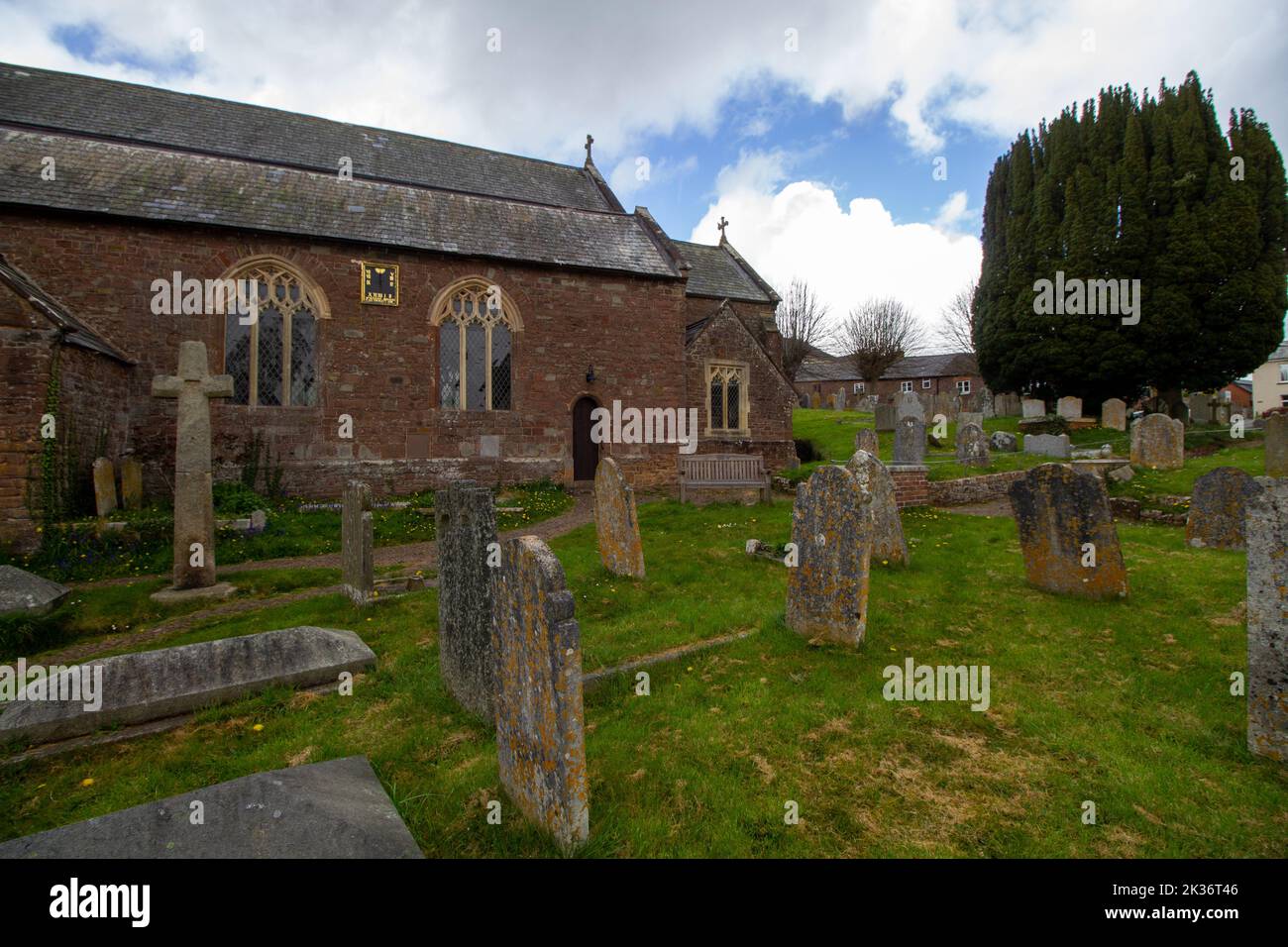 SANDFORD, DEVON, UK - APRIL 6, 2022 Sandford (St. Swithin) Church on ...