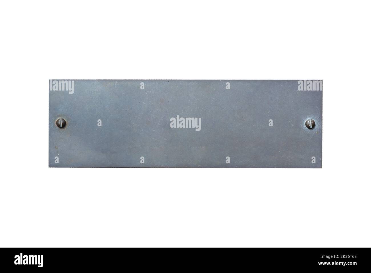 Oxidized faded and distressed brass plaque with a brush metal texture ...