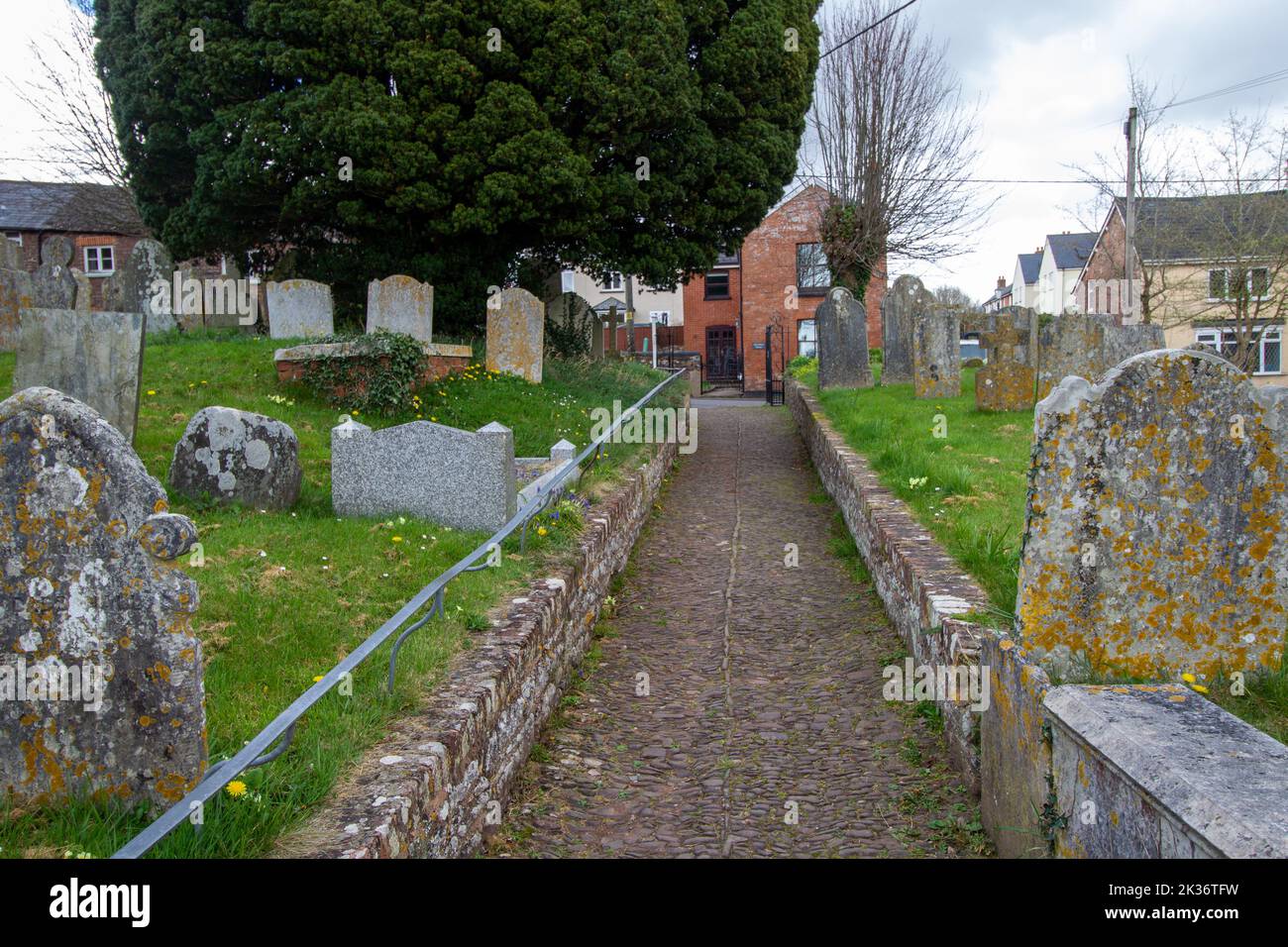 SANDFORD, DEVON, UK - APRIL 6, 2022 Sandford (St. Swithin) Church on ...