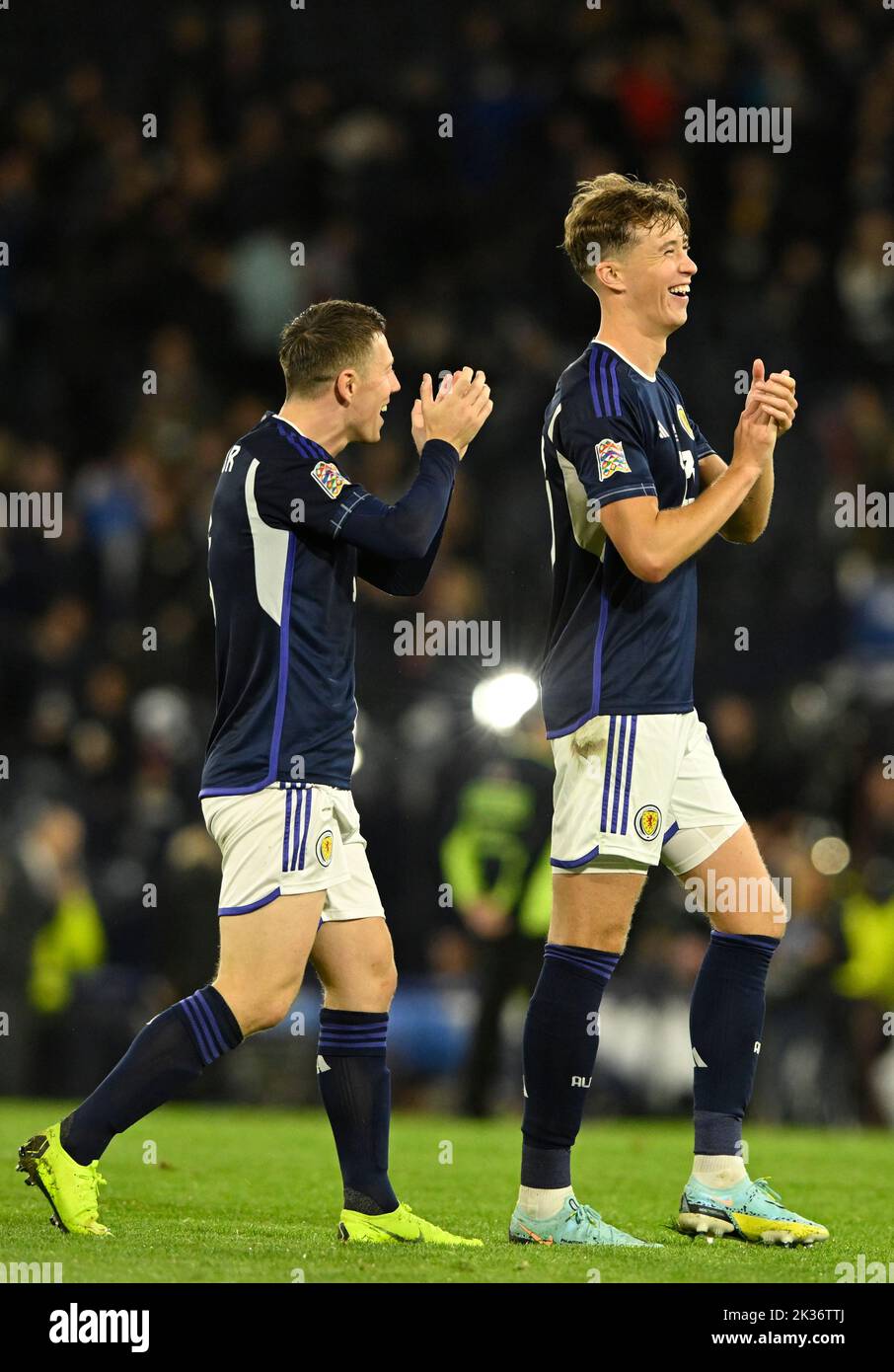 Glasgow, Scotland, 24th September 2022. Callum McGregor of Scotland and ...