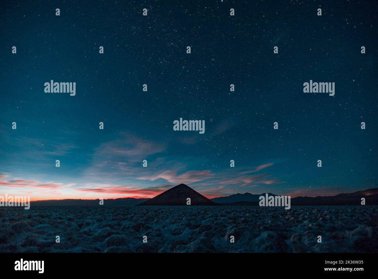 The Arita's Cone in the Arizaro salar in Salta providence in the ...