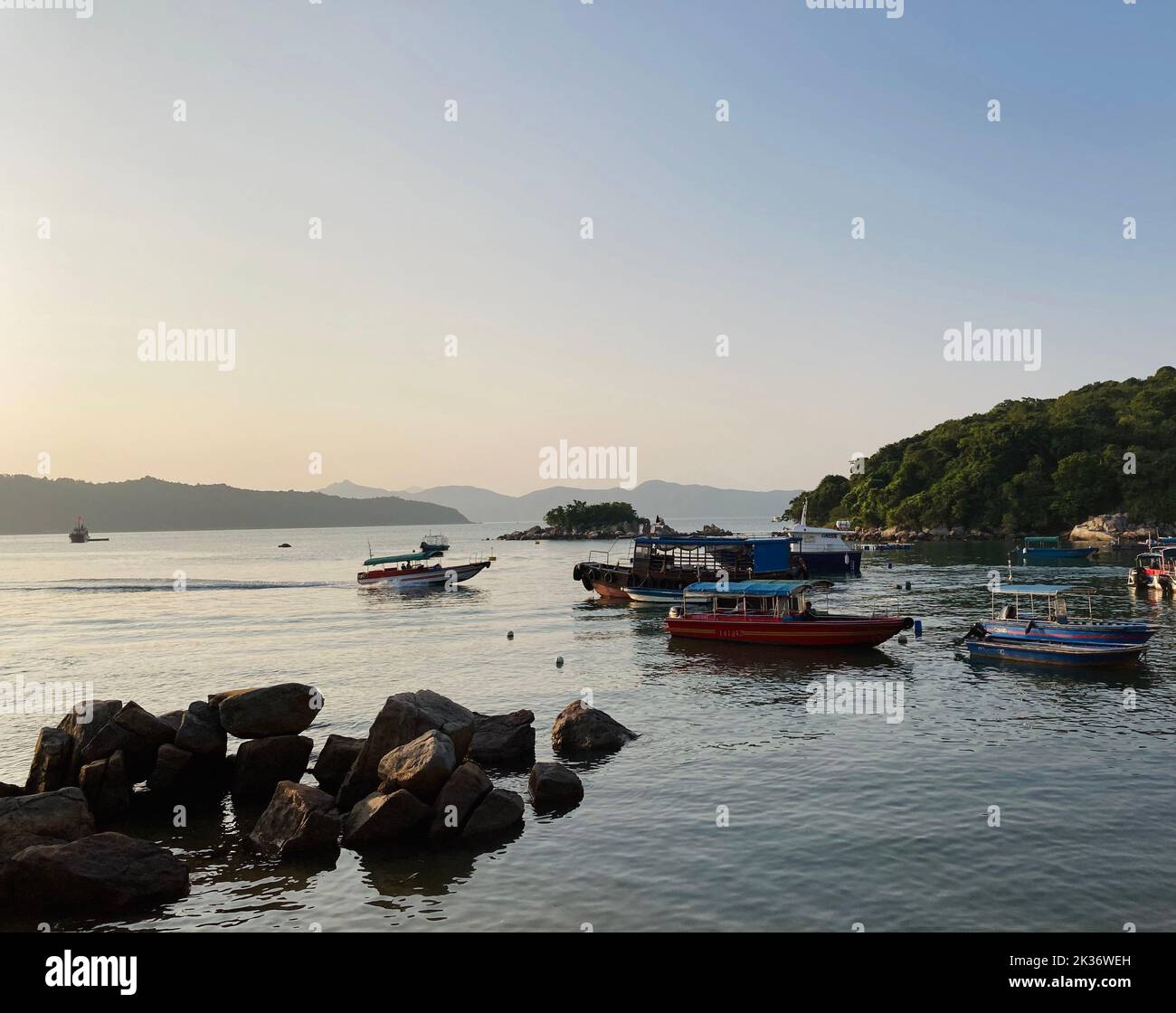 The sea view of Hong Kong TaMun island Stock Photo - Alamy