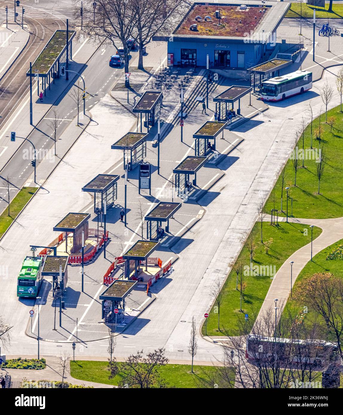 Bus station gelsenkirchen buer goldbergstrasse hi-res stock photography ...