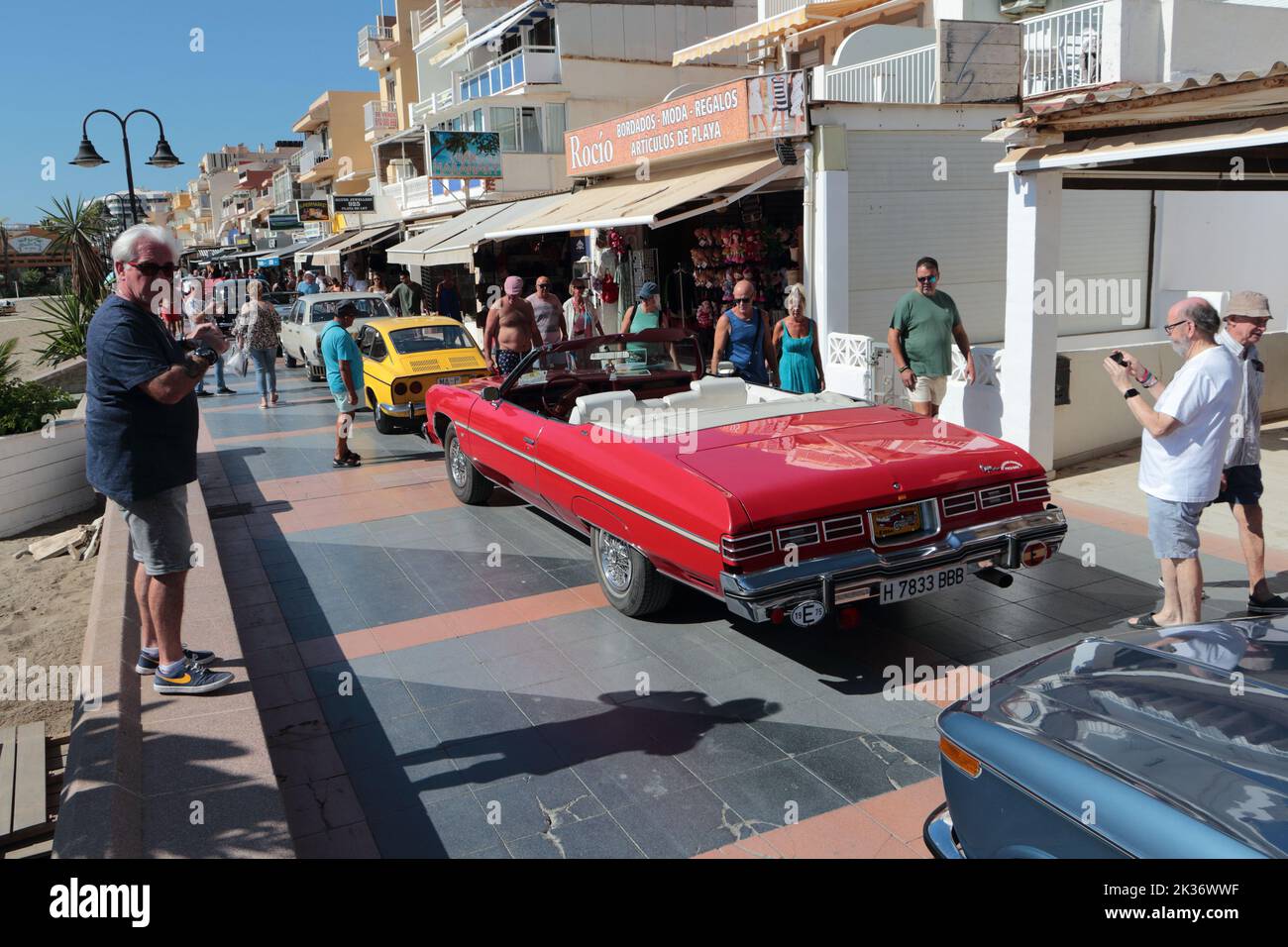 Classic car meeting in Torremolinos, Malaga province, Spain Stock Photo ...