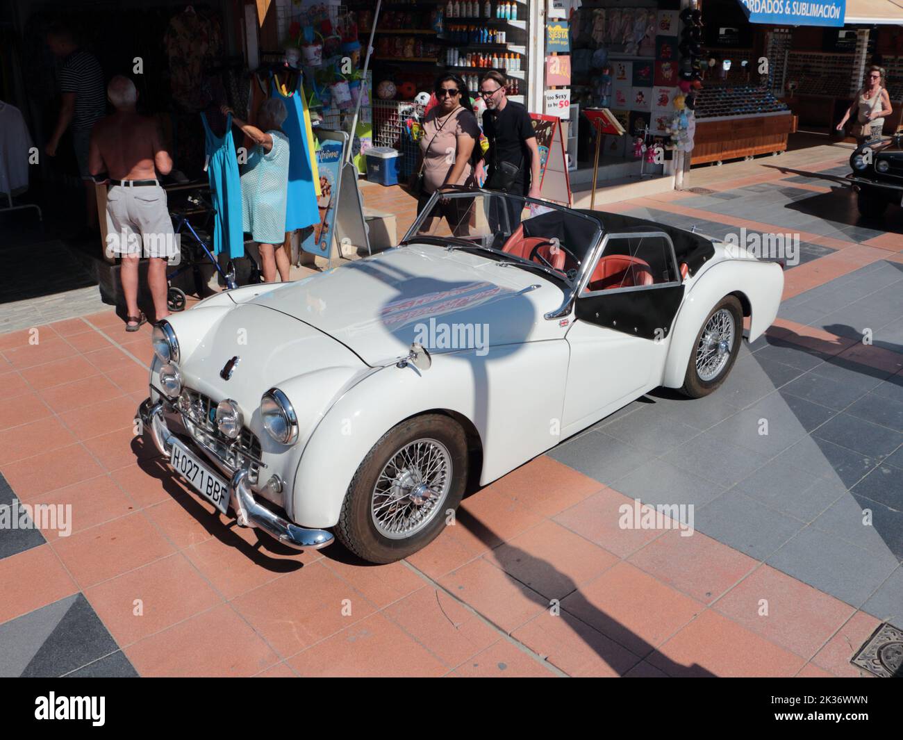 Classic car meeting in Torremolinos, Malaga province, Spain Stock Photo ...