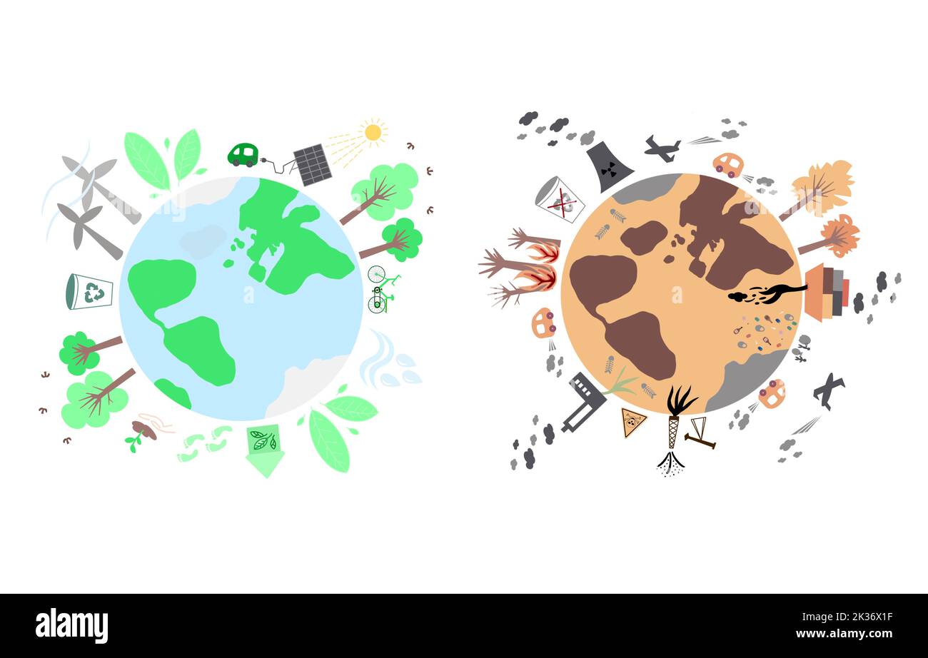 Environment animals water pollution Cut Out Stock Images & Pictures - Alamy