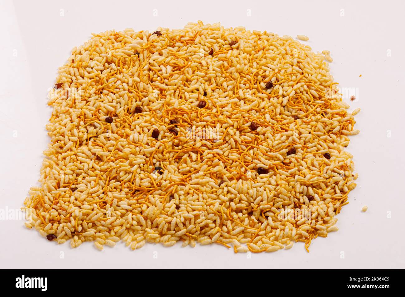 Delicious Indian sweet salty snacks "Chanachur" or Bombay Mix.Bombay ...