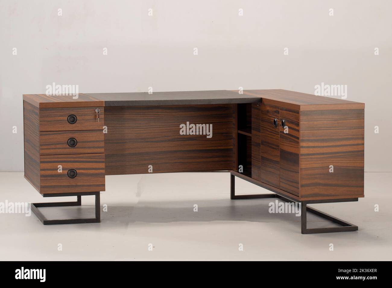 Executive table isolated on white back ground Stock Photo - Alamy