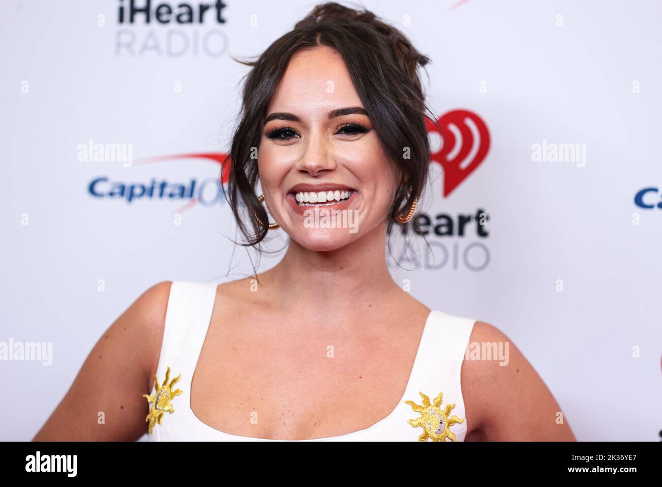LAS VEGAS, NEVADA, USA - SEPTEMBER 24: Emily Curl poses in the press ...