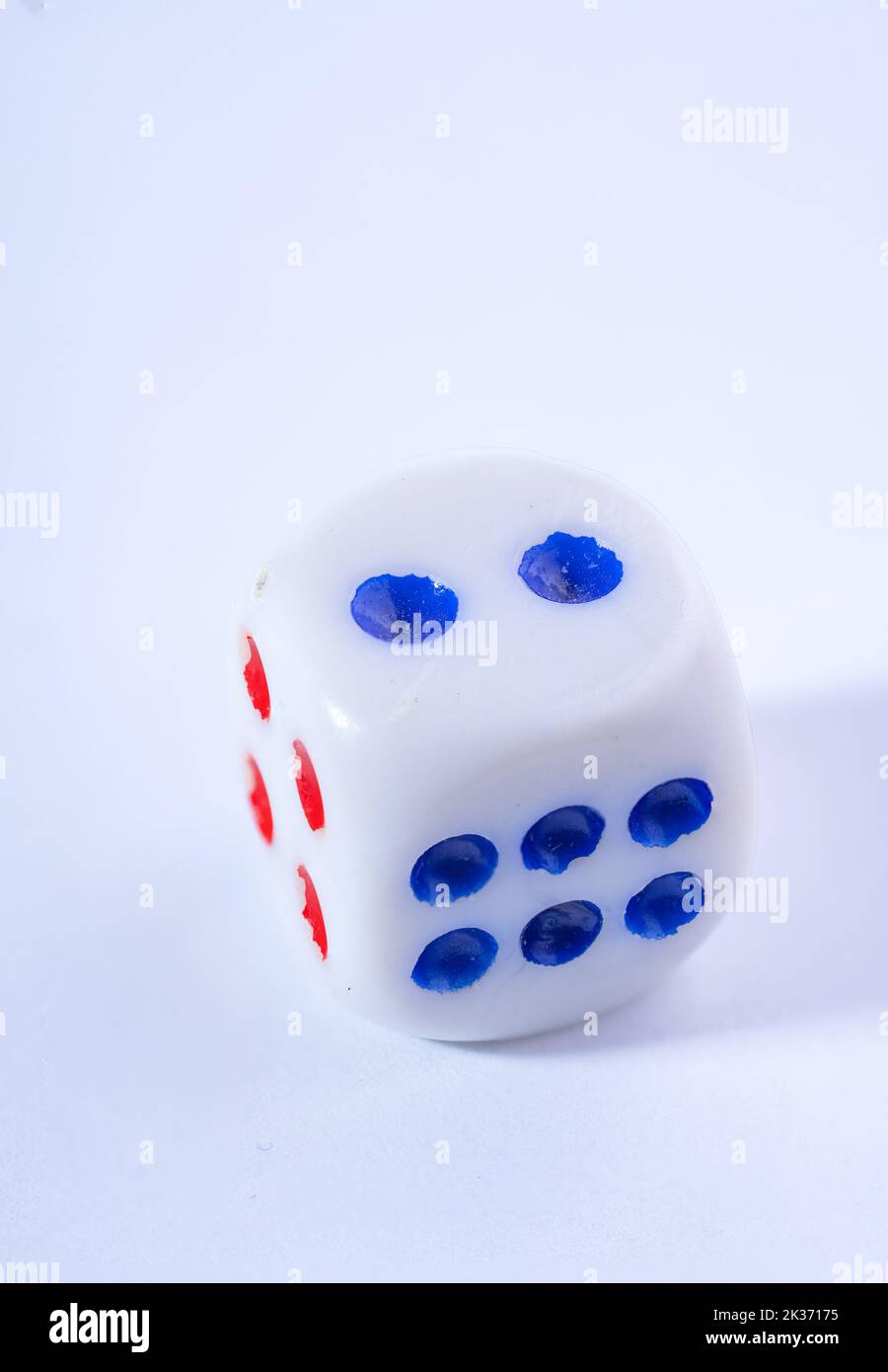 one gaming dice on isolated on white background Stock Photo - Alamy