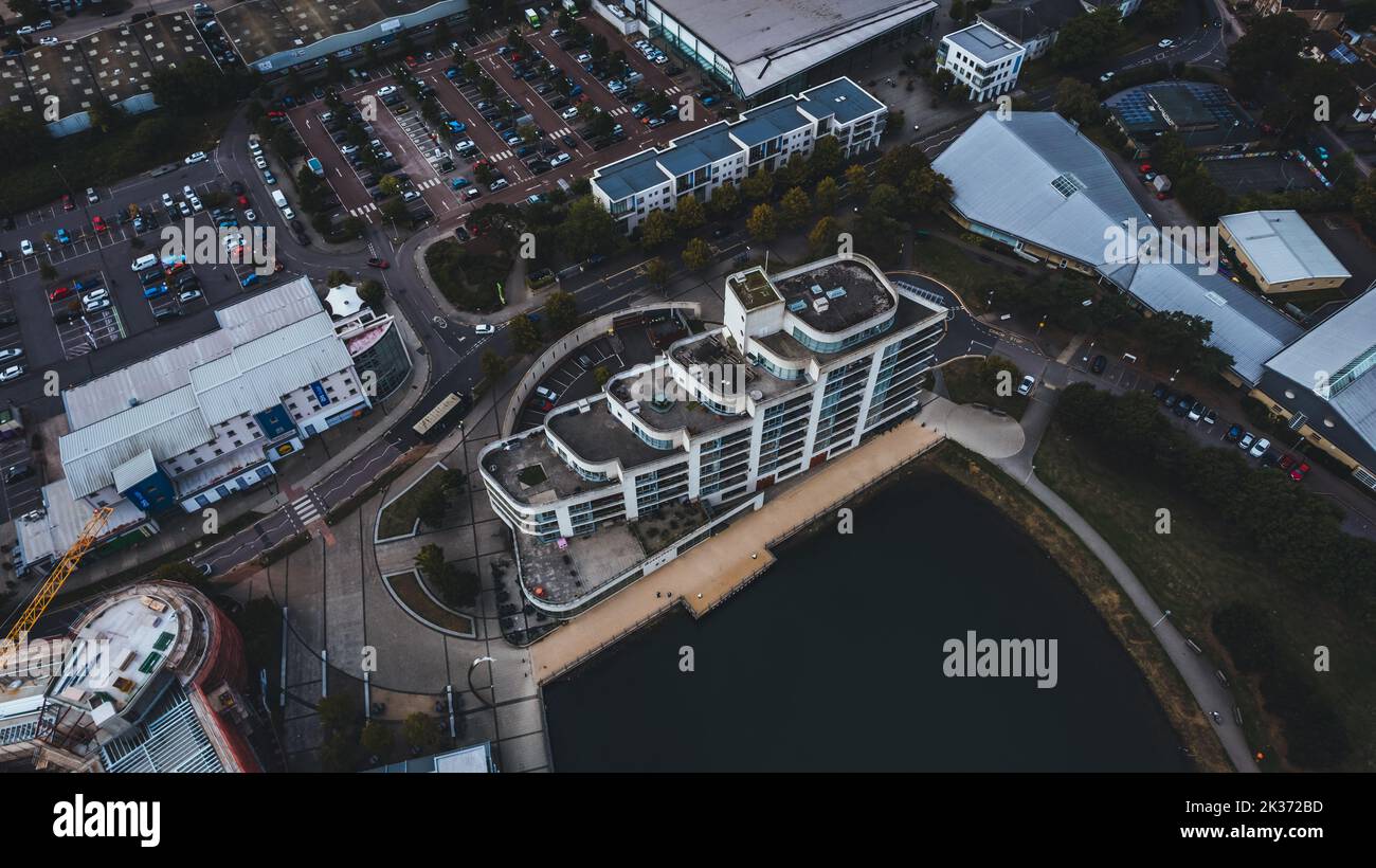 aerial view of Portishead, Bristol Stock Photo - Alamy