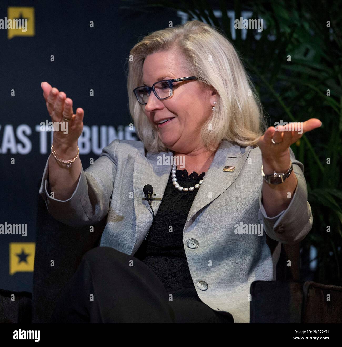 September 24, 2022 - Austin, Texas, USA - U.S. Representative LIZ ...