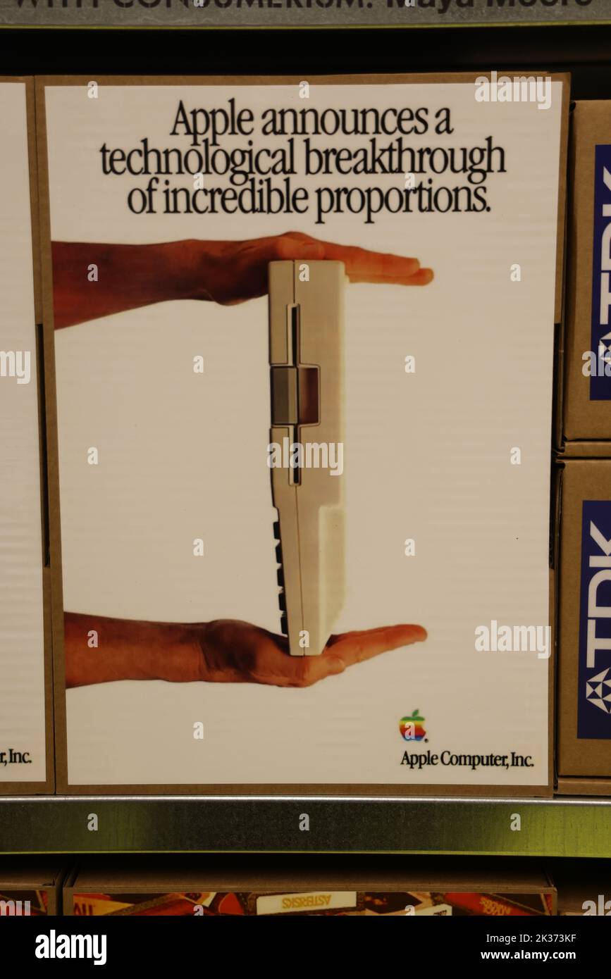 Historic advertisement "Apple announces technological breakthrough of ...