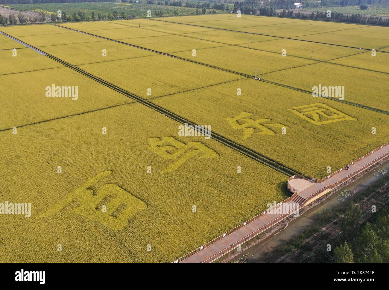 (220925) -- SHIJIAZHUANG, Sept. 25, 2022 (Xinhua) -- Aerial photo taken ...