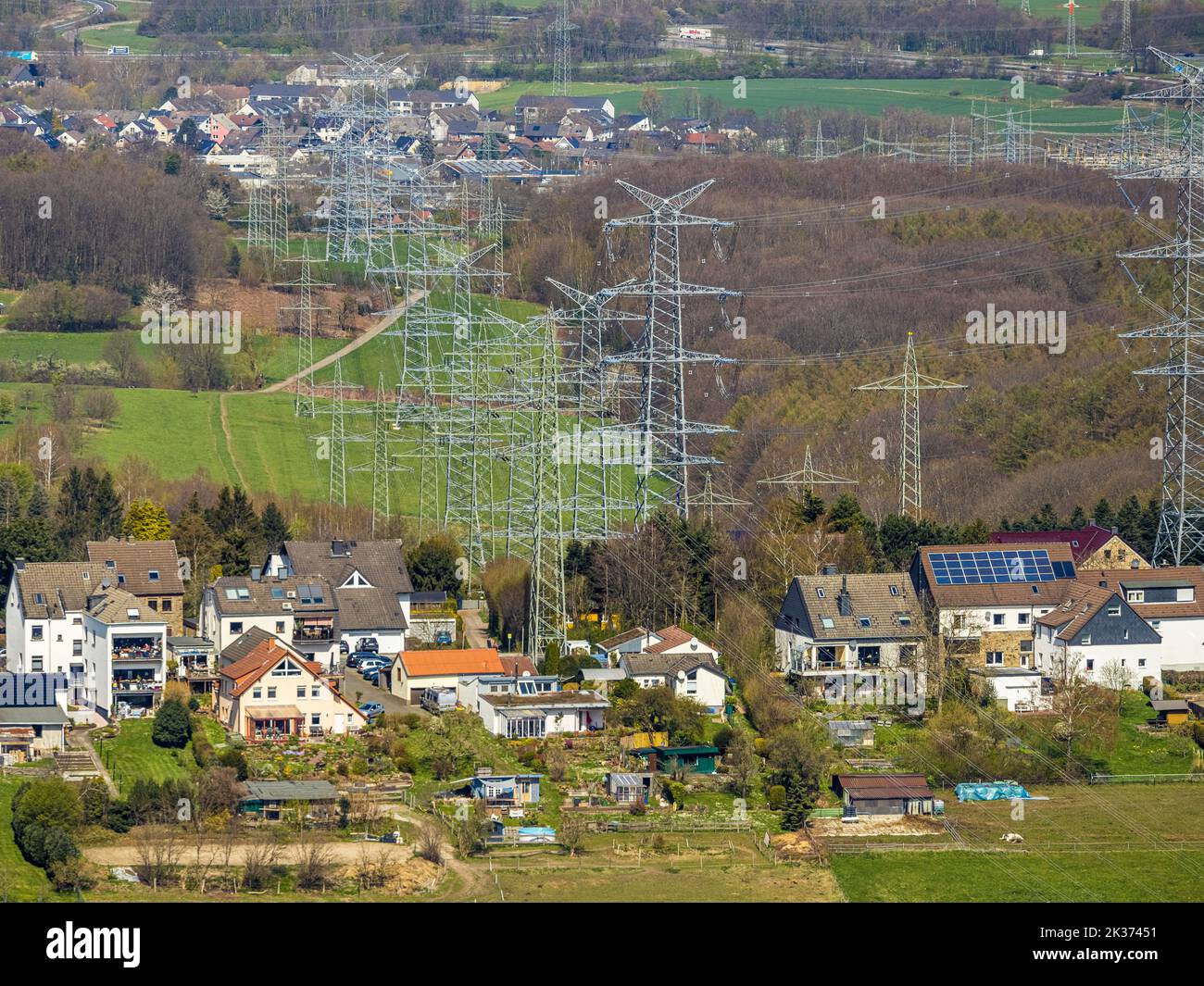 Germany power line border hi-res stock photography and images - Alamy