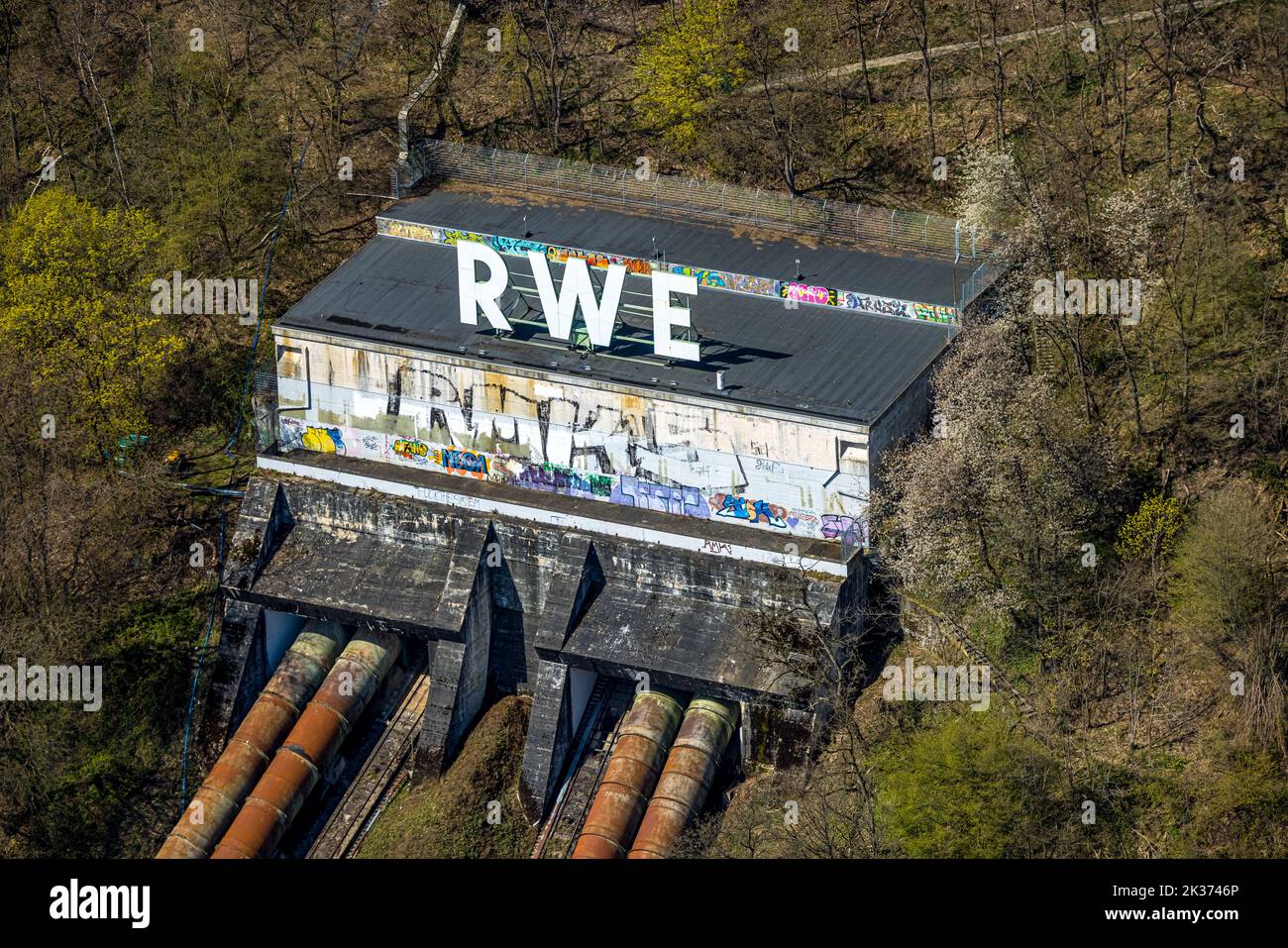 Storage basin rwe pumped storage power plant koepchenwerk hi-res stock ...