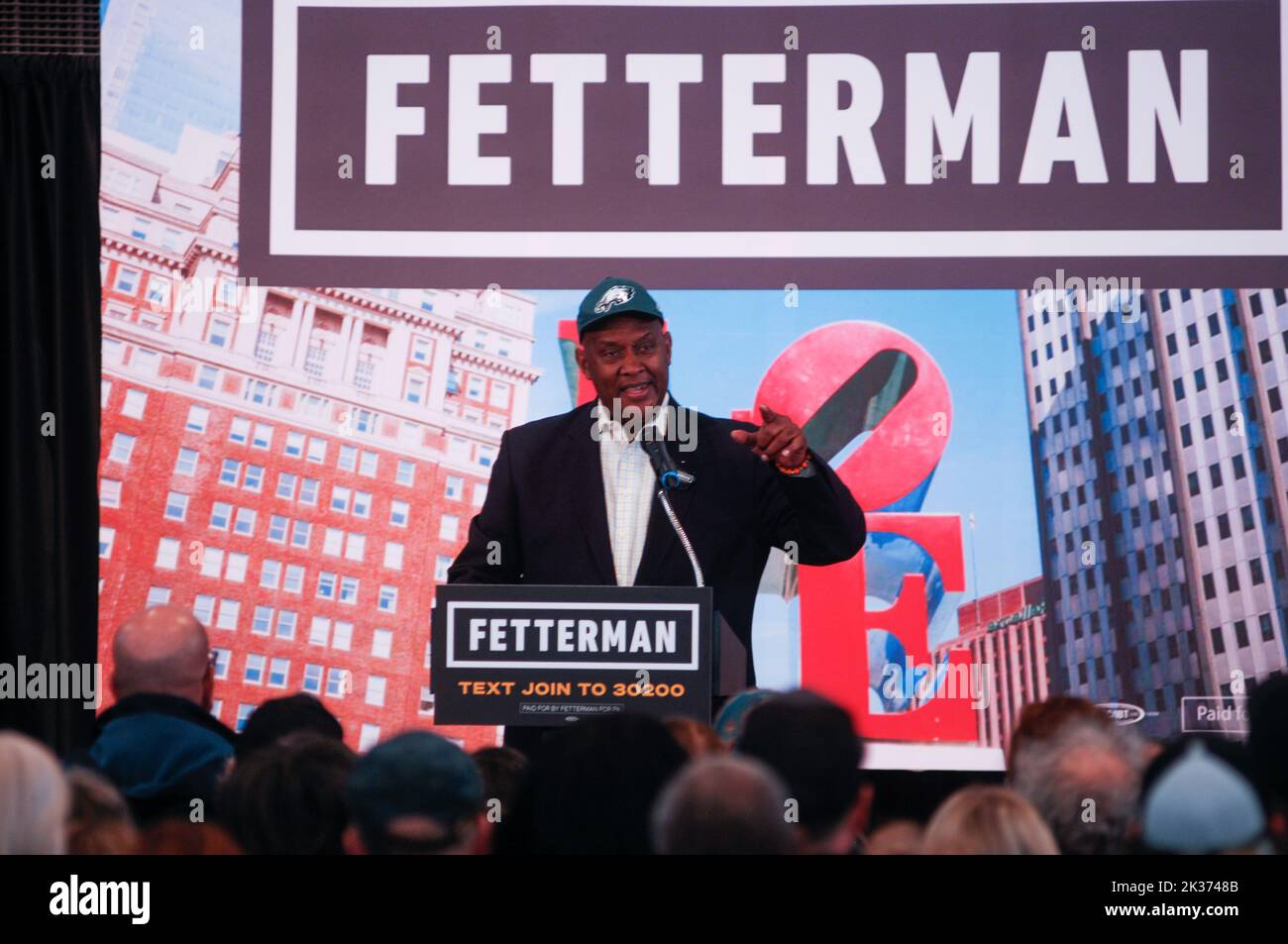 Congressman Dwight Evans addressed the crowd, telling them why we need ...