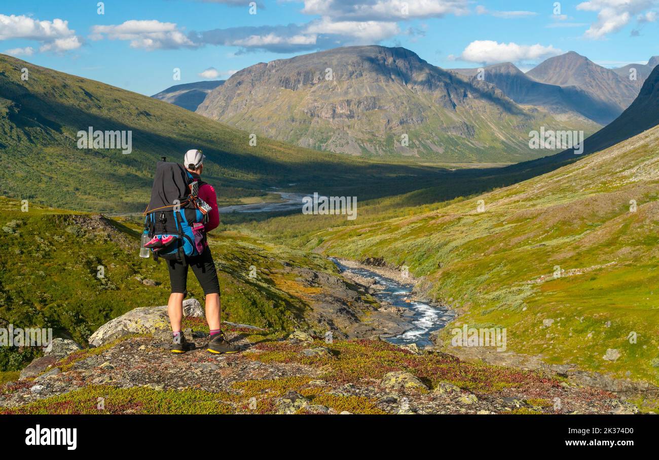 Woman too heavy backpack hi-res stock photography and images - Alamy