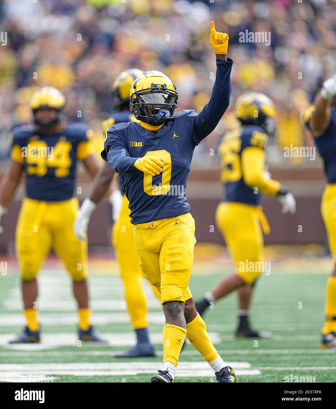 September 24, 2022, ann arbor, Michigan, USA: Mike Sainristil ...