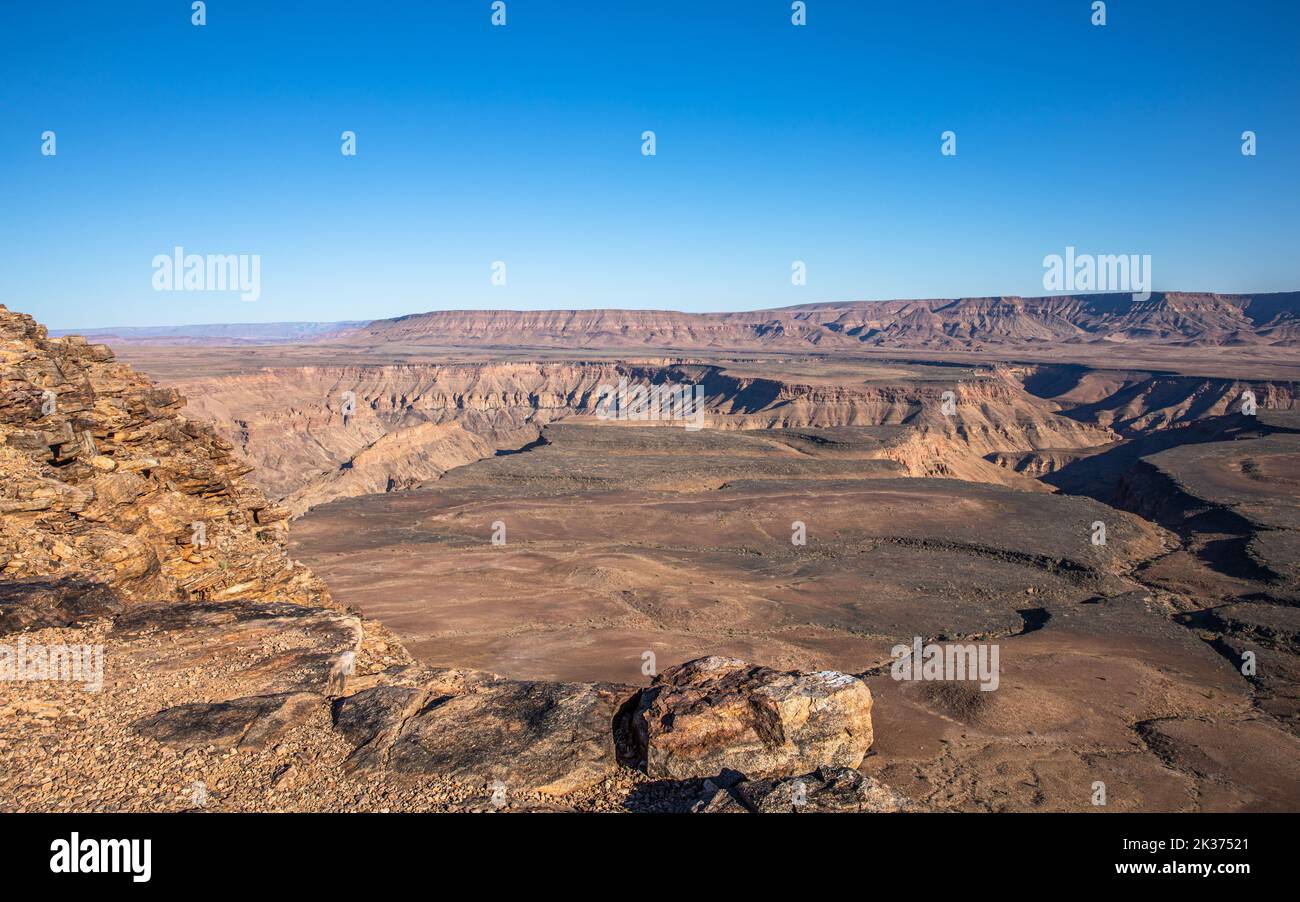 Fish River Canyon, world's second largest canyon, Hobas, South Namibia ...