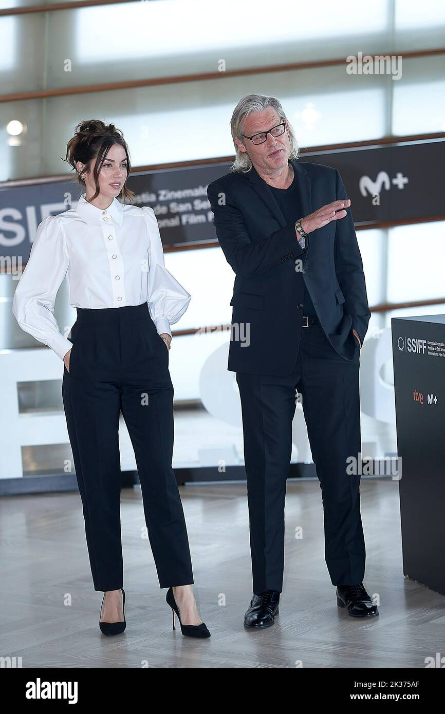 Ana de Armas and Andrew Dominik attend 'Blonde' photocall during the ...