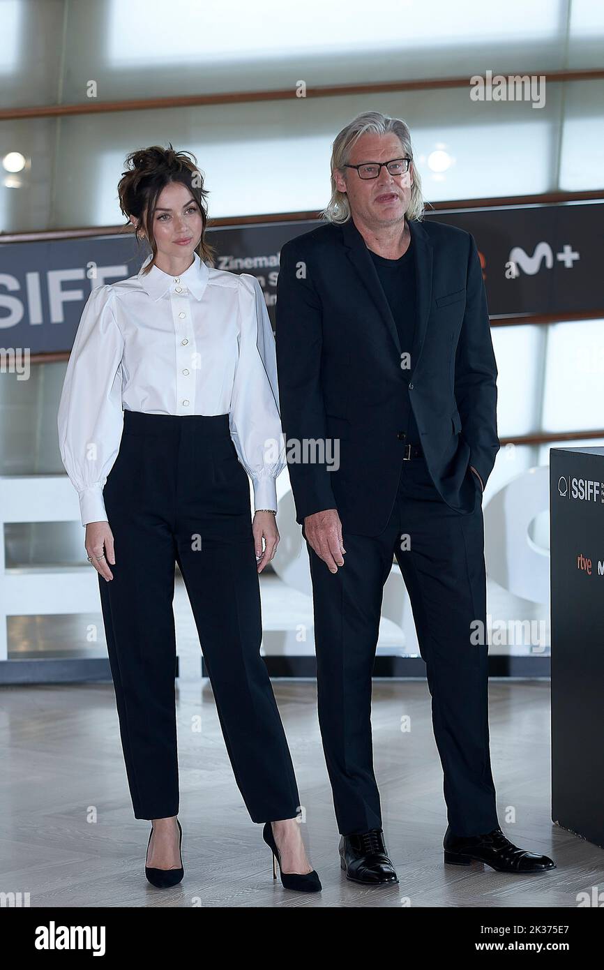 Ana de Armas and Andrew Dominik attend 'Blonde' photocall during the ...