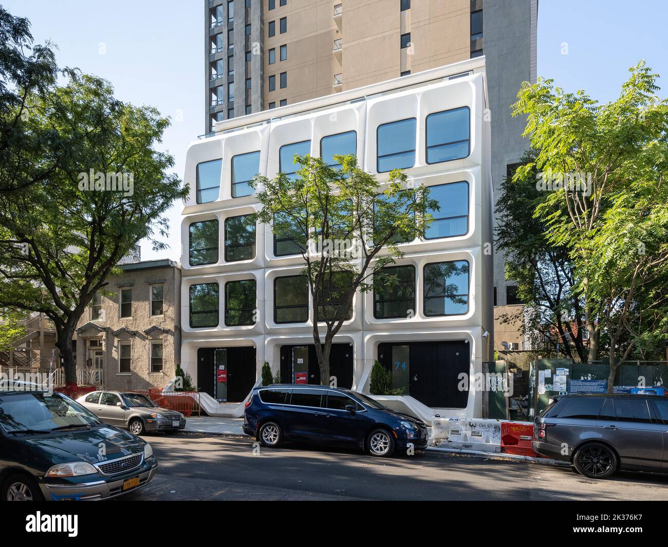 Multi unit residential building under construction in Williamsburg ...