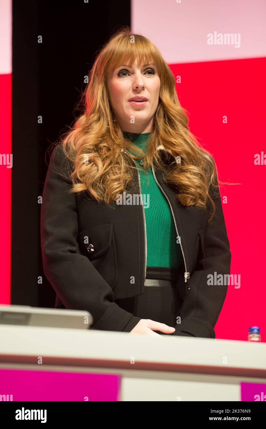September 25, 2022: Angela Rayner MP, Deputy Leader, Labour party ...