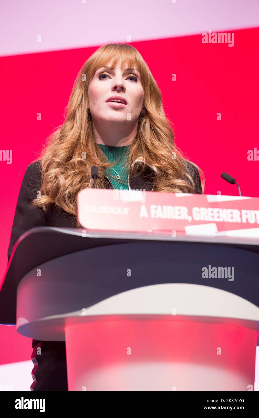 September 25, 2022: Angela Rayner MP, Deputy Leader, Labour party ...