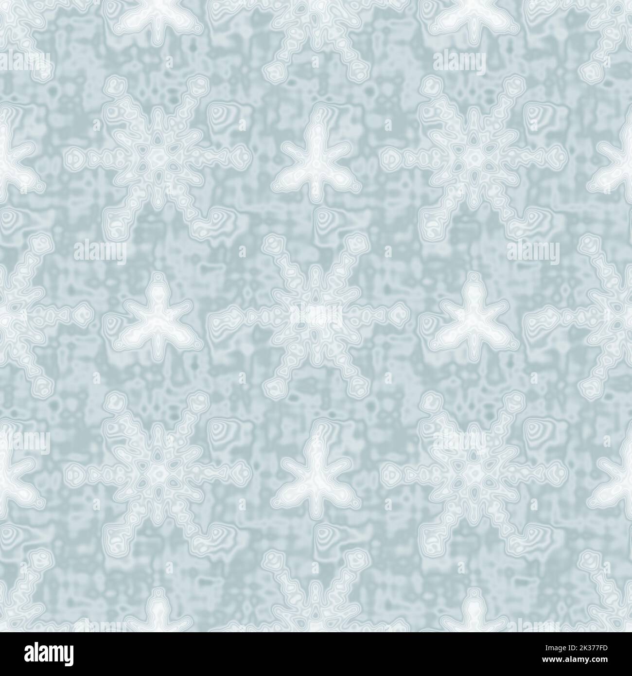 Soft ice blue snow flake pattern background. Simple minimal frosty blur ...