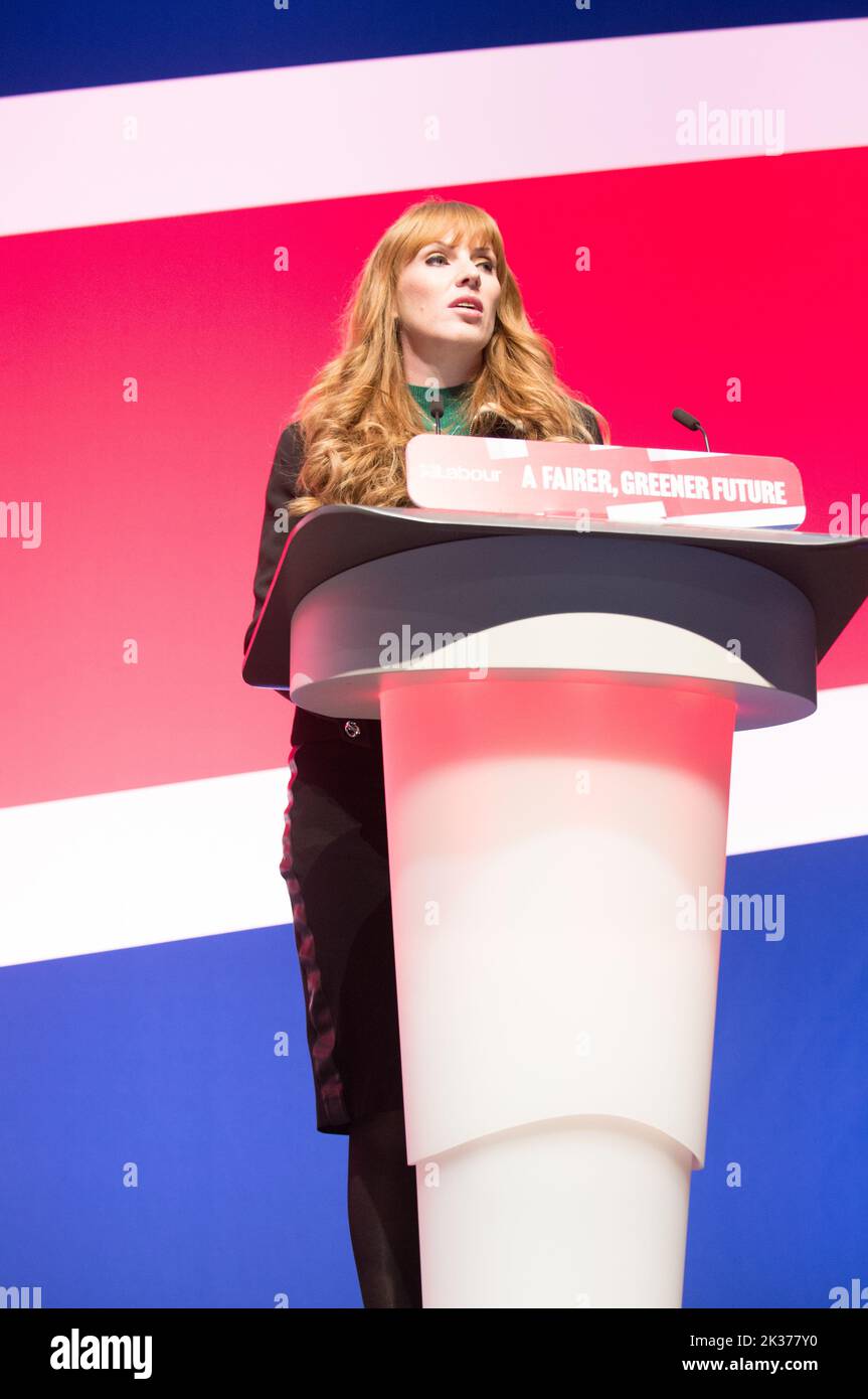 September 25, 2022: Angela Rayner MP, Deputy Leader, Labour party ...