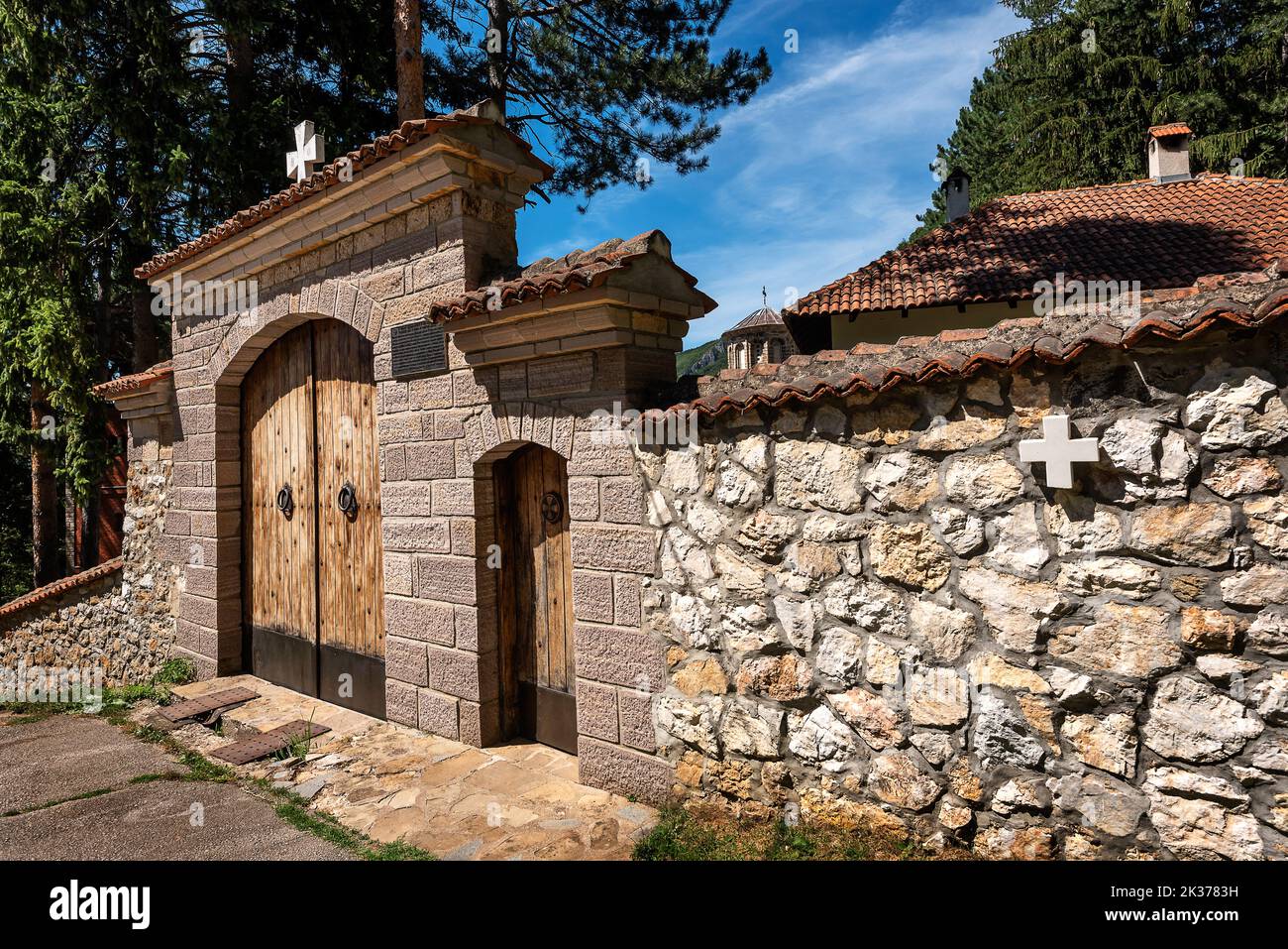 Orthodox Christian Monastery. Serbian Monastery of the Holy Trinity ...