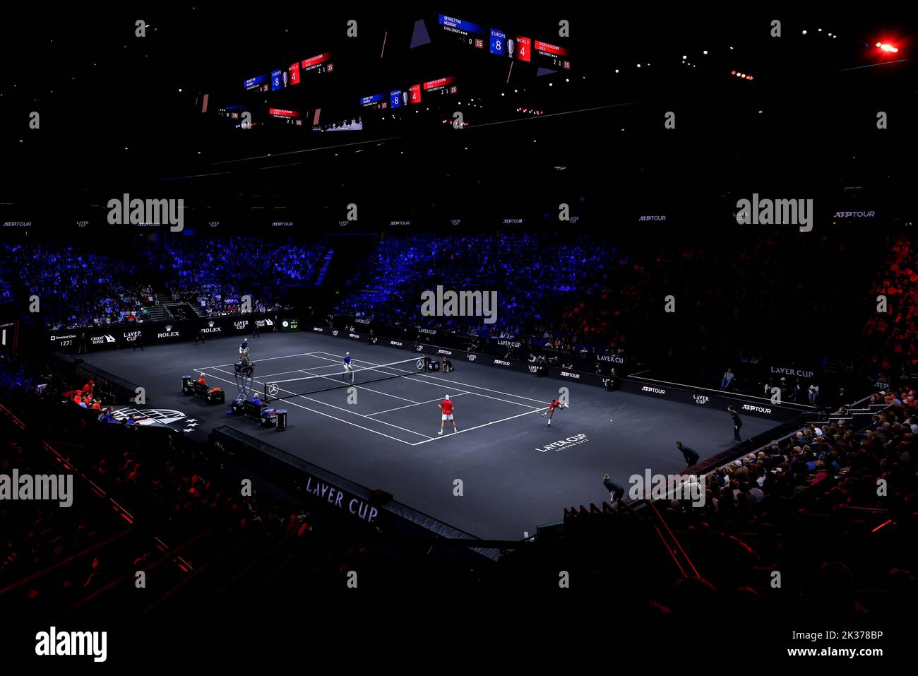 London, UK. London, UK. 25th September 2022; O2, London England: Laver Cup international tennis ...