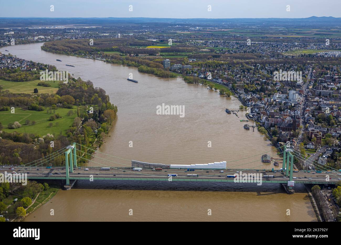 Construction site and possible demolition of the rhine bridge cologne ...