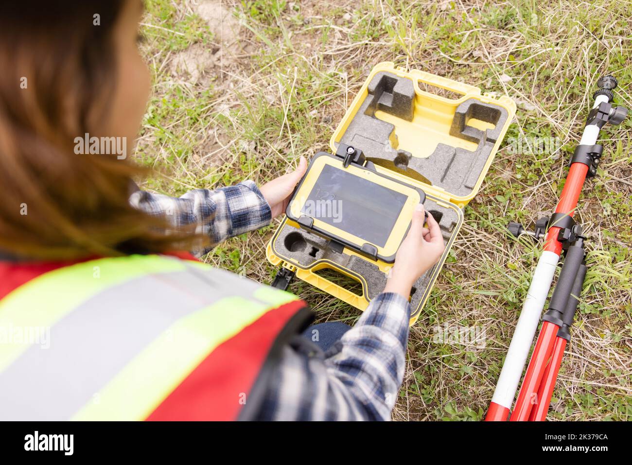 Surveyor equipment construction hi-res stock photography and images - Alamy