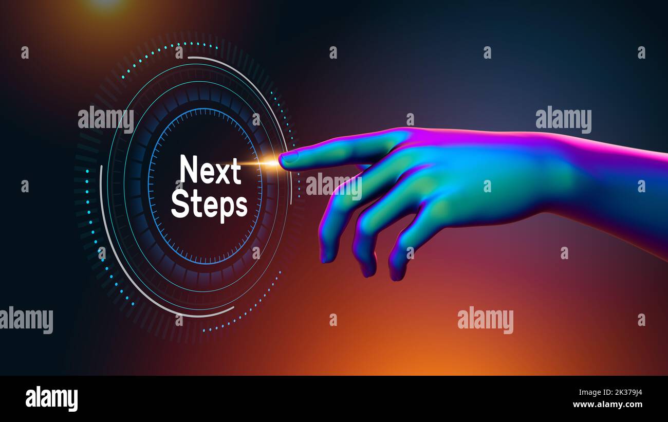 next steps future Stock Photo - Alamy