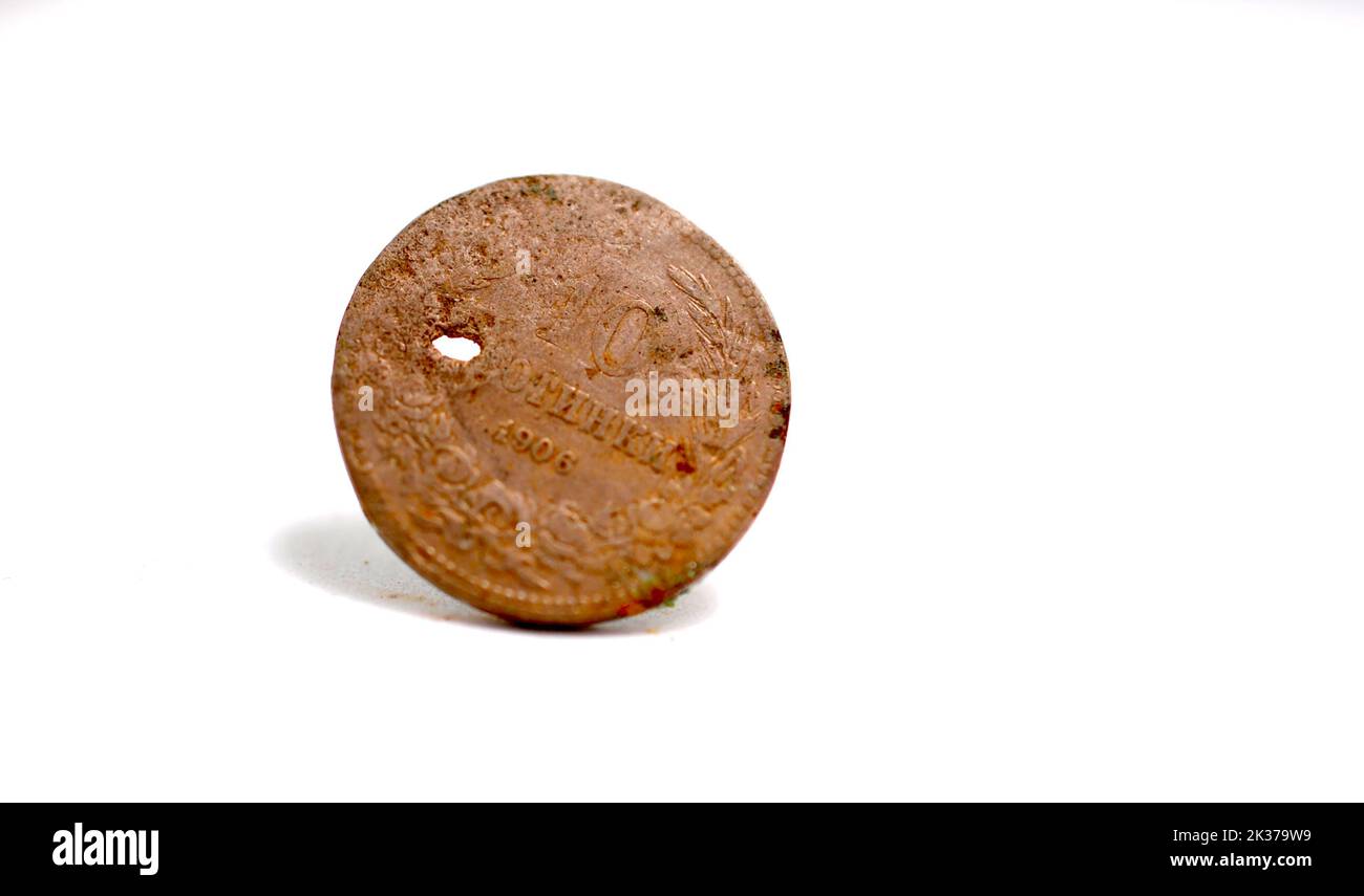 rusty coins from balkans countries,close up Stock Photo - Alamy