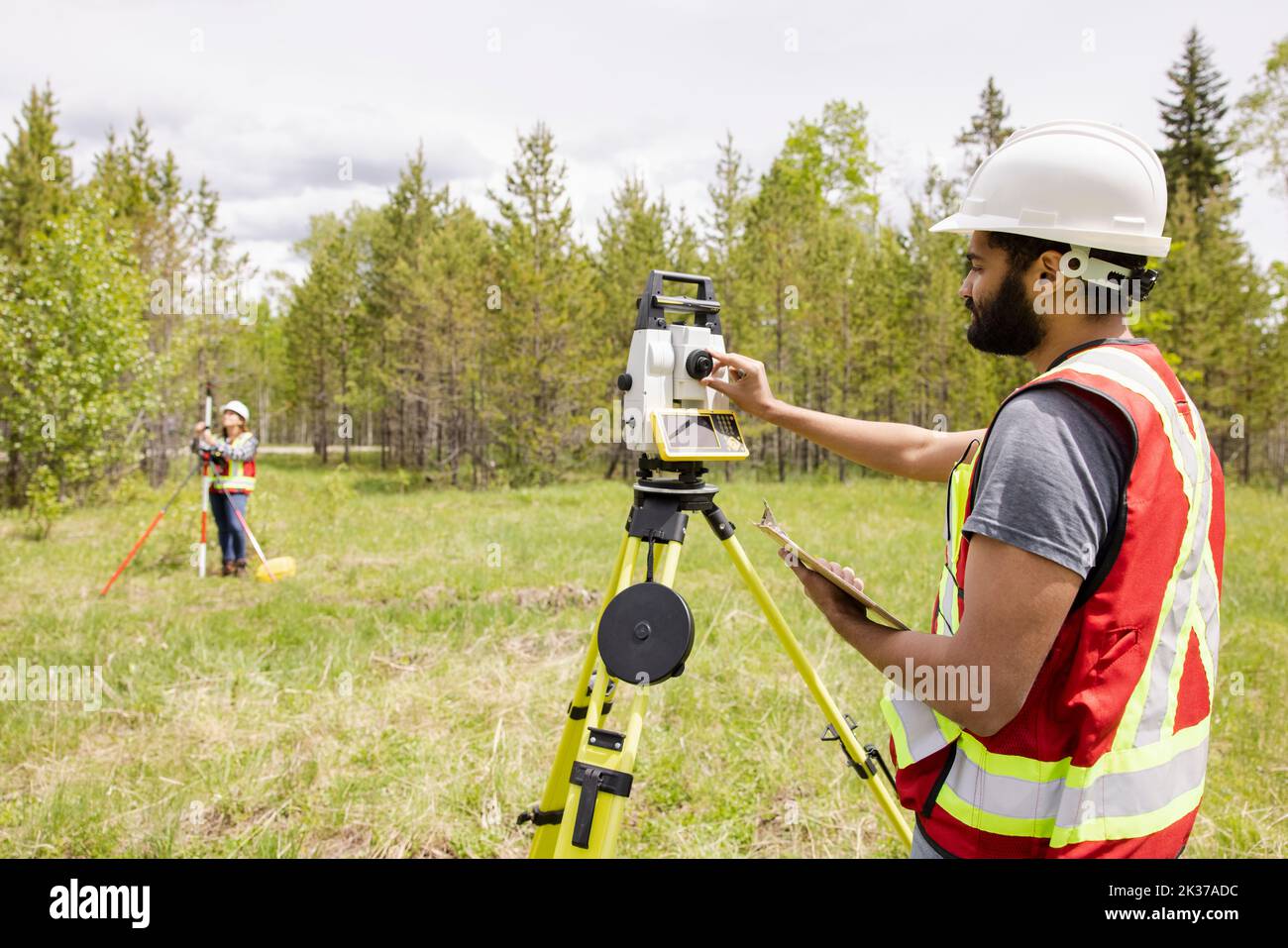 Measure surveyor hi-res stock photography and images - Alamy
