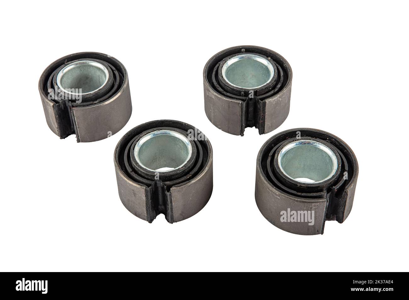 the rubber one is covered with metal. silent block of truck springs ...