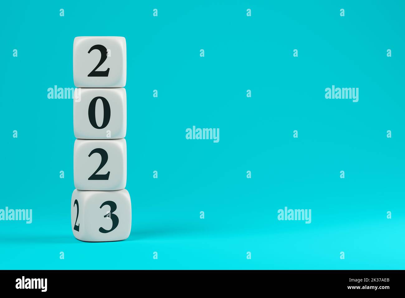 2023 on dice hi-res stock photography and images - Alamy