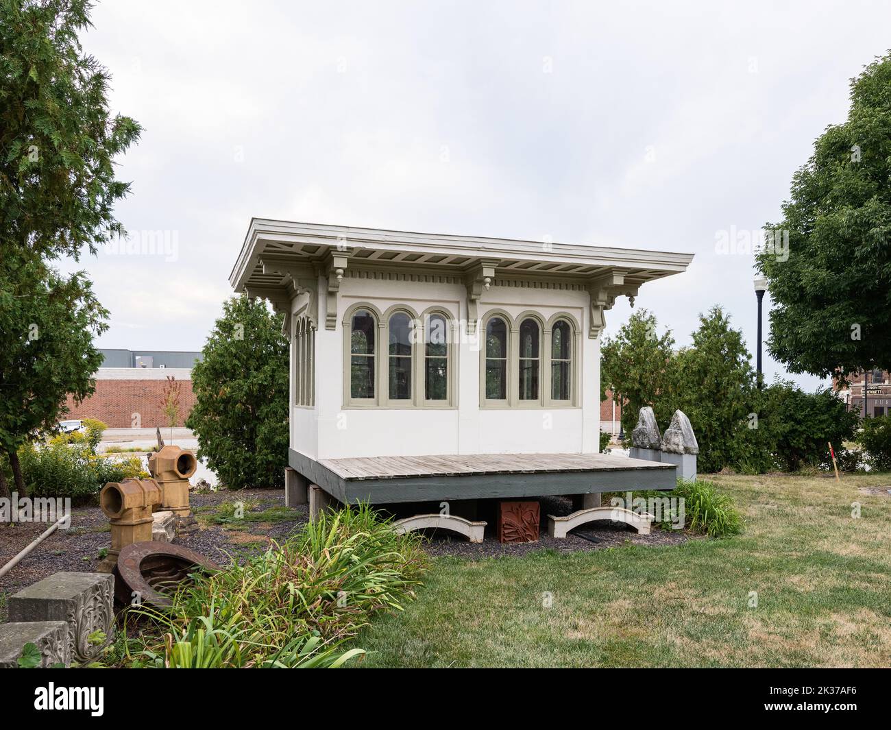 Detached cupola on the grounds of Quincy historical society Stock Photo ...