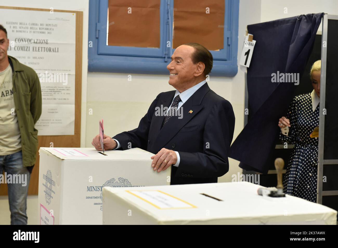 Milan, Lombardia, Italy. 25th Sep, 2022. The 2022 Italian general ...