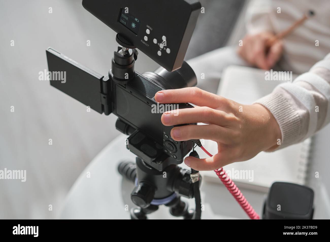 Child record podcast hi-res stock photography and images - Alamy